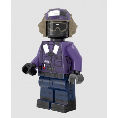 Navy Deck Crew Color Purple